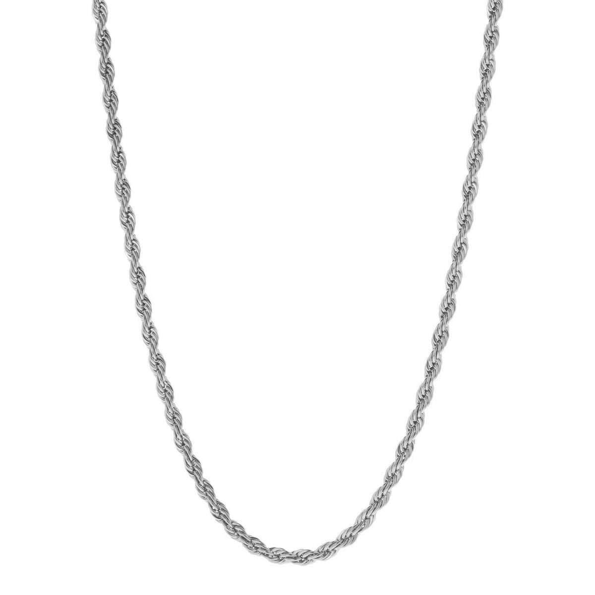 3mm WHITE gold Rope Chain SpicyIce
