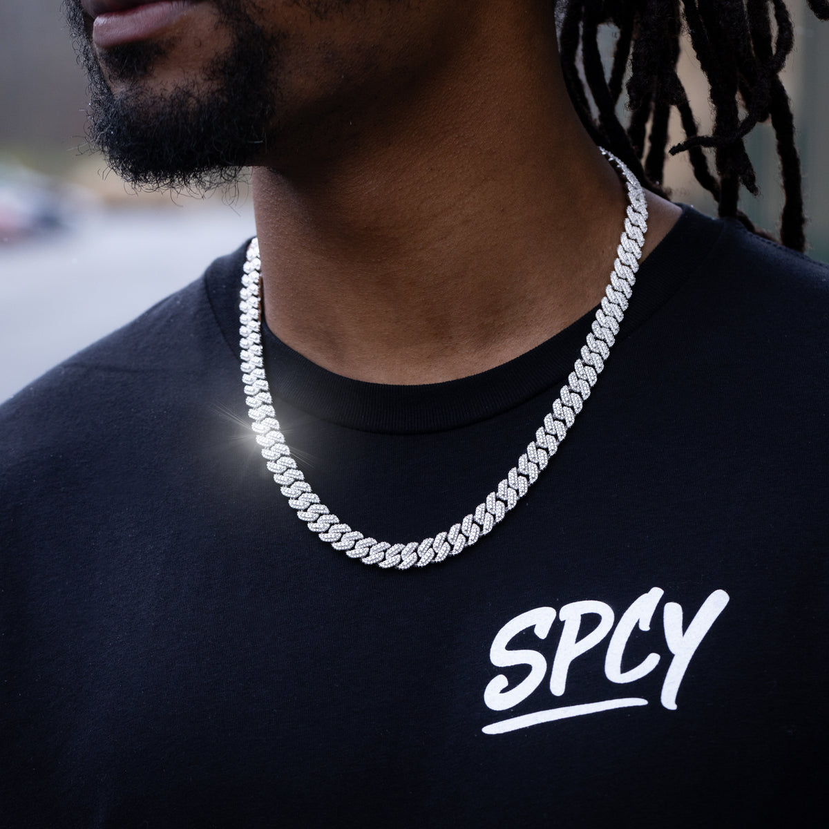 10MM 3D Moissanite Cuban Link Chain – SpicyIce